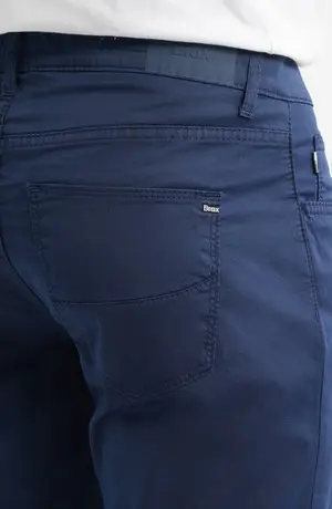 BRAX Cadiz Ultralight Straight Leg Twill Pants - Navy