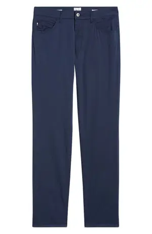 BRAX Cadiz Ultralight Straight Leg Twill Pants - Navy
