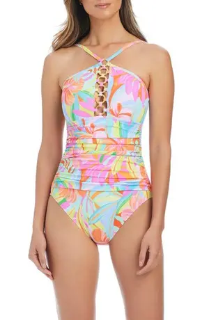 BLEU BY ROD BEATTIE O-ring One-piece Swimsuit - Multi
