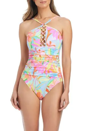BLEU BY ROD BEATTIE O-ring One-piece Swimsuit