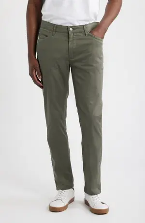 BRAX Chuck Modern Fit Five-pocket Pants - Olive