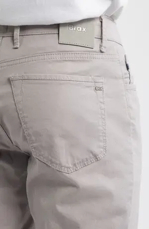 BRAX Chuck Modern Fit Five-pocket Pants - Silver