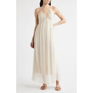 Deluc Sleeveless Maxi Dress - Ecru