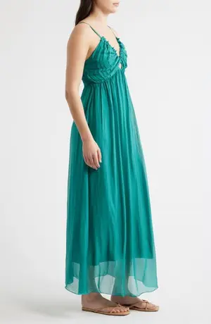 Deluc Sleeveless Maxi Dress - Green