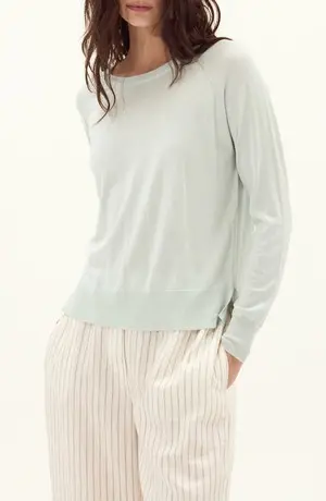 Deluc Cotton & Modal Sweater - Light Blue