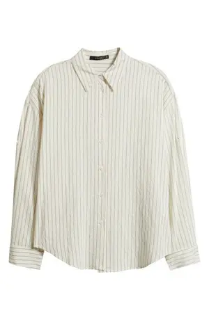 Deluc Santorini Stripe Shirt - Ecru