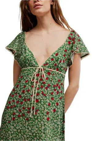 Free People Floral Mini Sundress