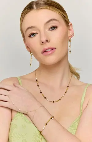 LA MENO Beaded Chain Bracelet