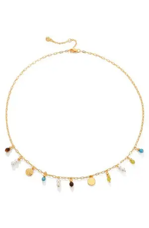 LA MENO Forest Dew Necklace - Gold