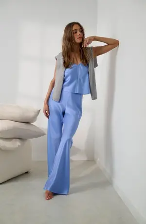 Lunya Bias Cut Washable Silk Pajama Pants