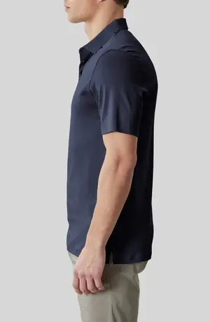 Robert Barakett Georgia Pima Cotton Polo - Dark Caspian