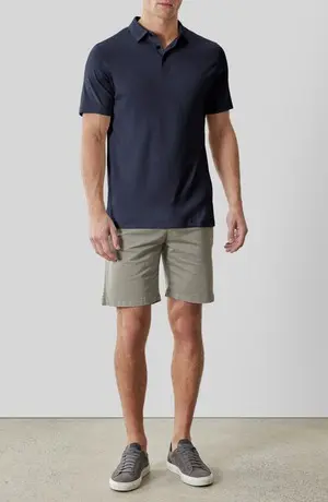 Robert Barakett Georgia Pima Cotton Polo - Dark Caspian