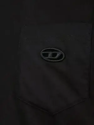 DIESEL® Oval-d Embroidered T-shirt - Black