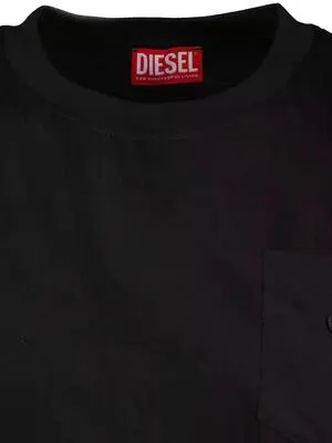 DIESEL® Oval-d Embroidered T-shirt - Black