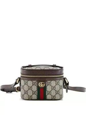 Gucci Ophidia Top Handle Bag Gg Coated Canvas Mini