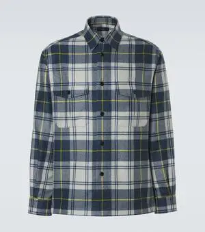 Dunhill Plaid Cashmere Overshirt