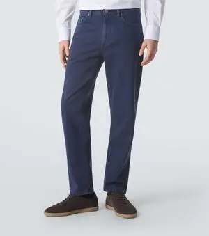 Zegna Roccia Slim Jeans - Blue