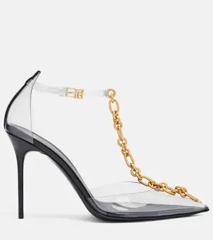 Balmain Chain-detail Slingback Pumps - Transparent
