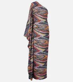 TALLER MARMO Jasmine Sequined Draped Gown