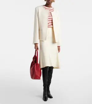AESTHER EKME Demi Lune Cloud Medium Leather Shoulder Bag - Red