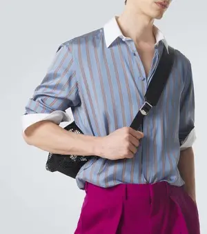 TOM FORD Leather-trimmed Backpack