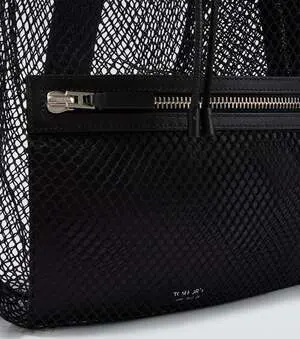 TOM FORD Leather-trimmed Backpack