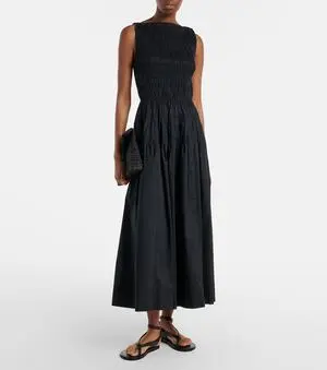 DÔEN Melie Cotton Poplin Midi Dress
