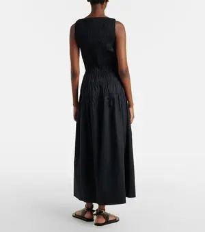 DÔEN Melie Cotton Poplin Midi Dress