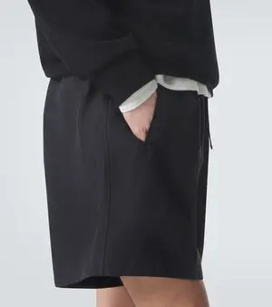 UMIT BENAN Linen And Silk Blend Shorts