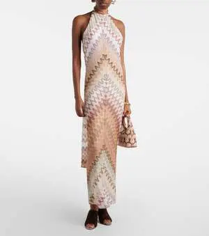 Missoni Mabel Zigzag Suede Wedge Mules