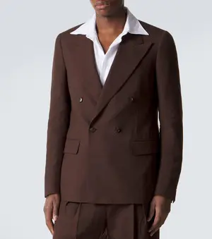 UMIT BENAN Richard Linen And Wool Suit Jacket