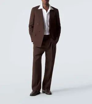 UMIT BENAN Richard Linen And Wool Suit Jacket