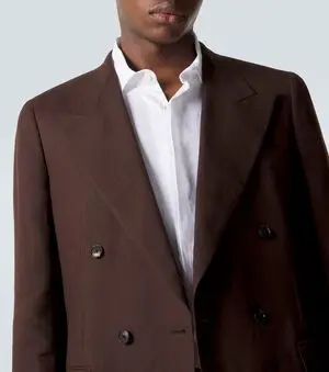 UMIT BENAN Richard Linen And Wool Suit Jacket