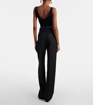 Saint Laurent Wool Wide-leg Pants