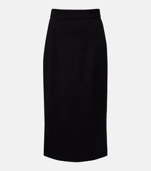 Dolce & Gabbana Wool-blend Pencil Skirt - Black