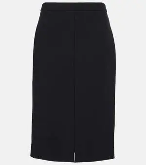 Dolce & Gabbana Wool-blend Pencil Skirt - Black