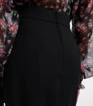 Dolce & Gabbana Wool-blend Pencil Skirt - Black