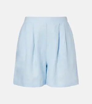 Asceno Dallas Linen Shorts - Blue