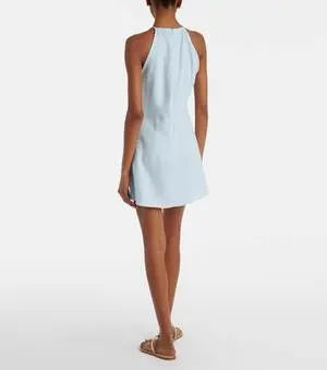 Asceno Antigua Linen Mini Dress