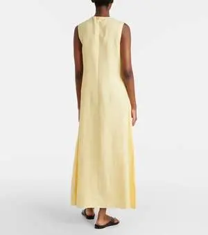 Asceno Tallin Linen Maxi Dress