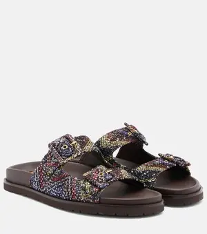 Missoni Clea Zigzag Sequined Sandals - Multicoloured