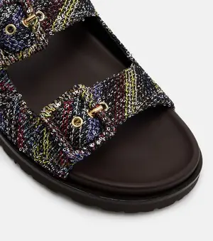 Missoni Clea Zigzag Sequined Sandals - Multicoloured