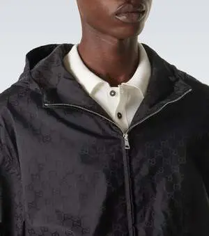 Gucci Gg Jacquard Jacket - Black