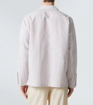 UMIT BENAN Havana Striped Linen And Cotton Shirt