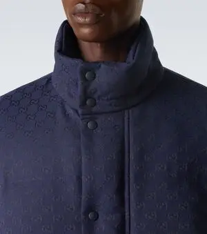 Gucci Gg Canvas Down Jacket