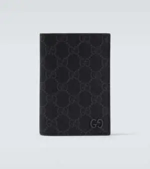 Gucci Gg Canvas Passport Holder - Black