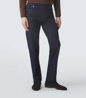 Kiton Slim Fit Jeans - Blue