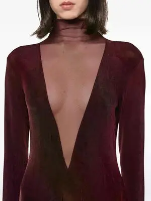 ATU BODY COUTURE Sheer Panel Maxi Dress