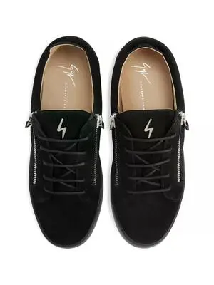 GIUSEPPE ZANOTTI Frankie Side Zippers Sneakers - Black