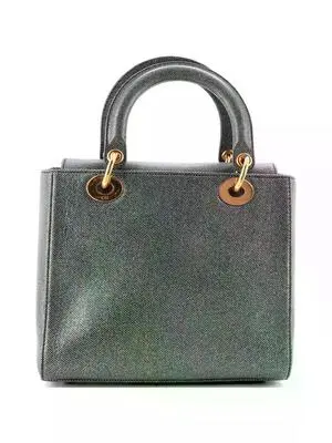 Dior Lady Medium Crossbody Bag Metallic Leather - Multicolour